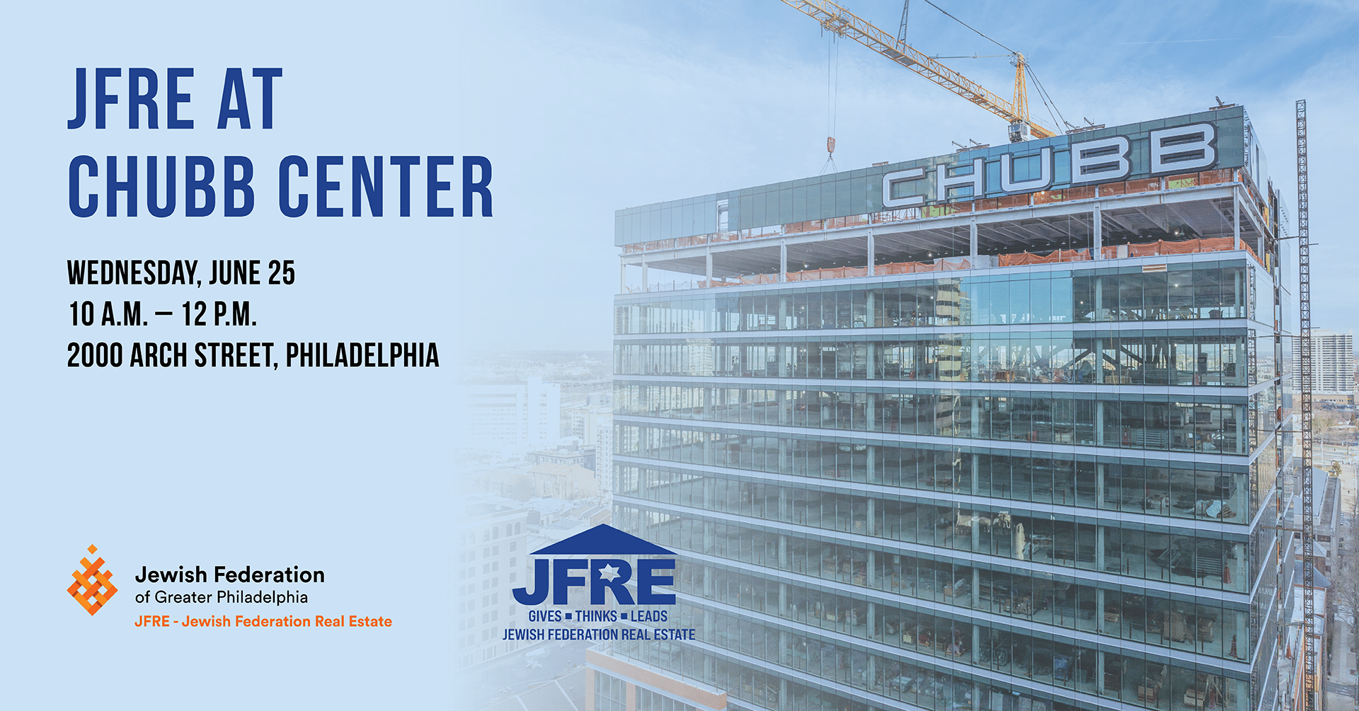 JFRE at Chubb Center Waitlist – Jewish Federation of Greater Philadelphia